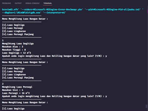 Menghitung Luas Dan Keliling Bangung Datar Menggunakan Function Pada
