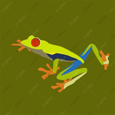 Crazy Frog Illustration Green Funny Drawing Fun Inc Png And Vector
