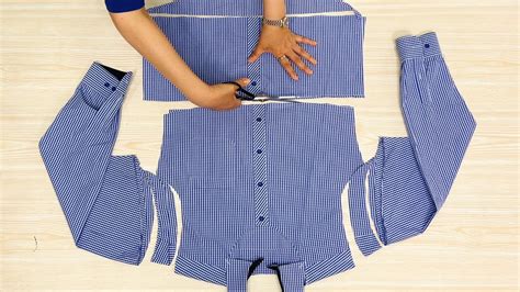 딱10분만에 남성셔츠를 여성블라우스로 만드는 놀라운 방법을 보시죠 감동주의 Youtube