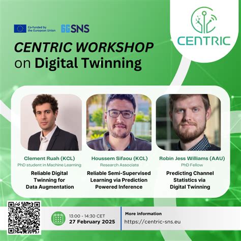 Centric Workshop On Digital Twinning 27 February 2025 13 00 14 30 Cet Sns Ju