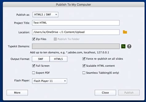 Solved Errors Publishing As Html5swf Adobe Community 9521157