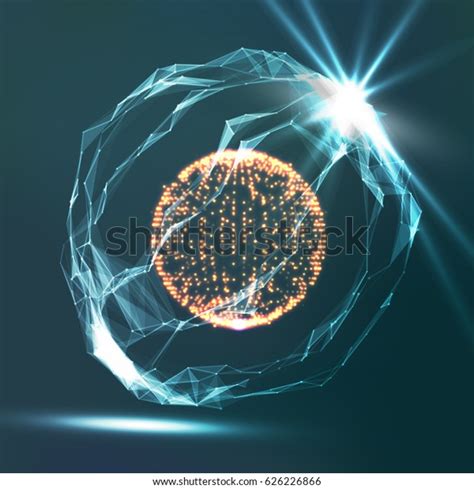 Array Splash Particles Dots Array Lines Stock Vector Royalty Free 626226866 Shutterstock