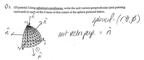 solved 5 10 points using spherical coordinates write the