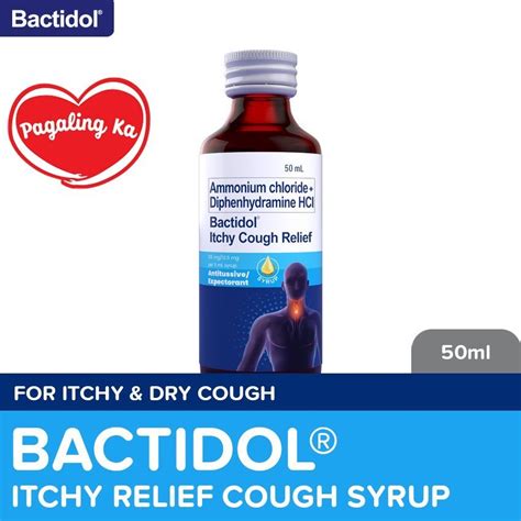 Bactidol Itchy Cough Relief 50ml Itchy Throat Cough Syrup Shopee