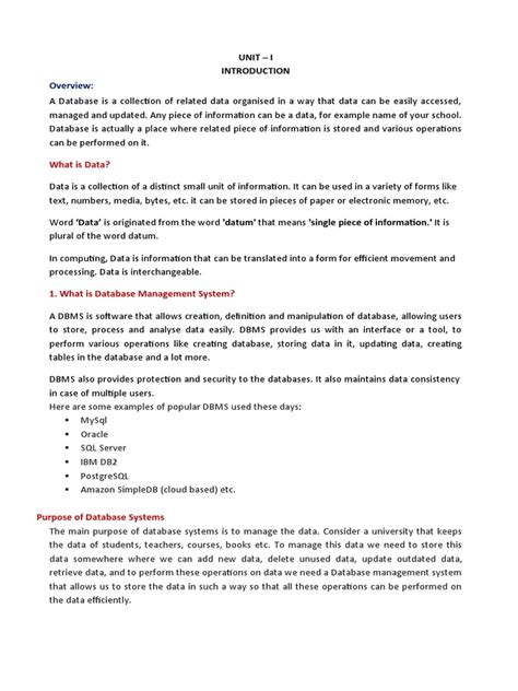 Fdbs Unit 123 Download Free Pdf Databases Conceptual Model