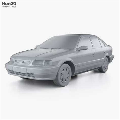 Toyota Tercel Sedan Us Spec 1994 3d модель Автомобили на 3dmodels