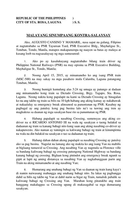 Docx Counter Affidavit Ac Dokumen Tips