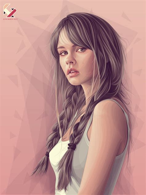 Opacity Gradient Portrait Style Vector Behance