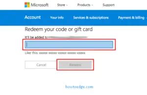 How To Redeem Gift Card Or Code On Your Microsoft Account