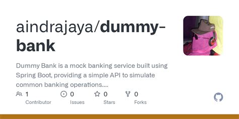 Github Aindrajayadummy Bank Dummy Bank Is A Mock Banking Service Built Using Spring Boot