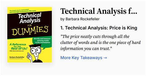 Technical Analysis For Dummies Summary Quotes Faq Audio
