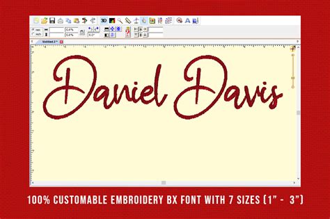 Daniel Davis Embroidery Font Embroidery Bx Font Embroidery Script Font Daniel Davis Font For
