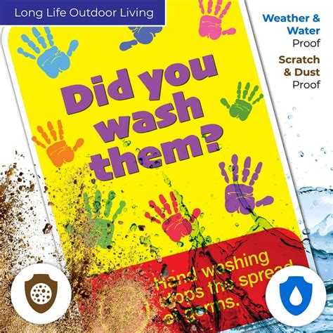 Preschool Hand Washing Signs