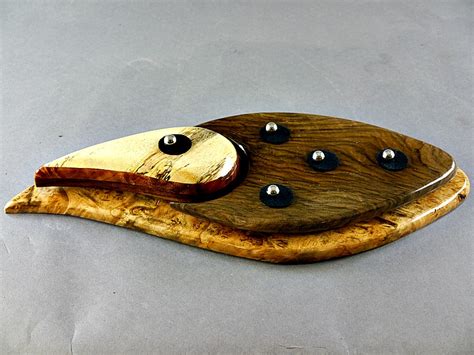 Spalted Tamarind Laminate 5 Pipe Stand Exotics Handmade Pipe Stands By Neal Yarm