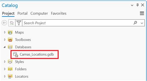 How To Create A Feature Class In Arcgis Pro Example With Camas