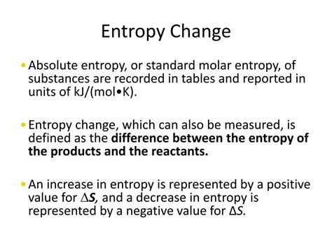 PPT Entropy PowerPoint Presentation Free Download ID 4499851