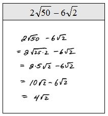Adding And Subtracting Radical Expressions Roms Pure