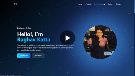Reactjs Tailwindcss Framermotion Webdevelopment Portfolio Raghav Katta 20 Comments