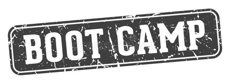 Boot Camp Rectangular Sign Boot Camp Stamp Stock Vector Illustration Of Graphic Design