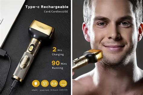 3 In 1 Usb Rechargeable Electric Mens Shaver Offer Livingsocial