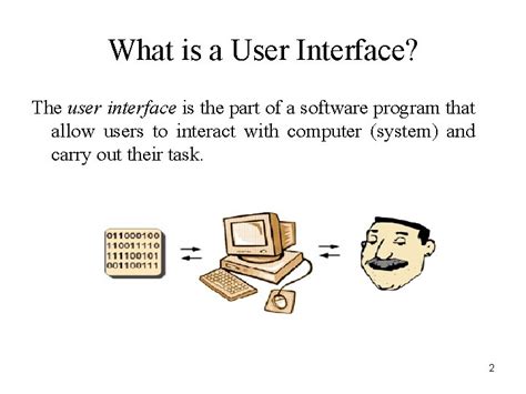 Human Computer Interaction User Interface 1 What Is