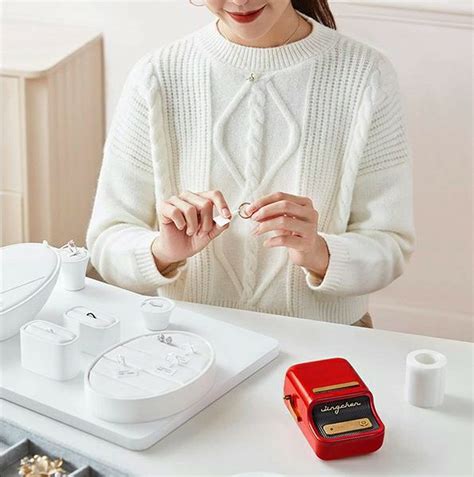 مینی پرینتر دستگاه لیبل زن چاپگر برچسب حرارتی بلوتوث قابل حمل M110