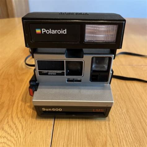 Vintage Polaroid Sun Lms 600 Land Camera With Strap 4653109292