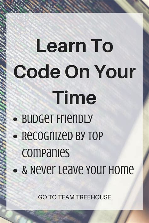 start learning to code with treehouse plans and subscriptions