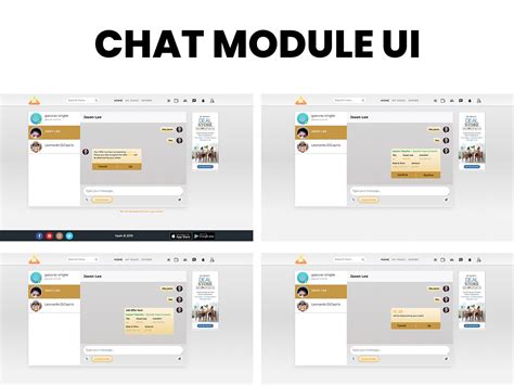Chat Module UI Design Behance