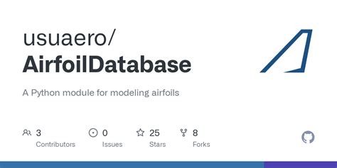 Github Usuaeroairfoildatabase A Python Module For Modeling Airfoils
