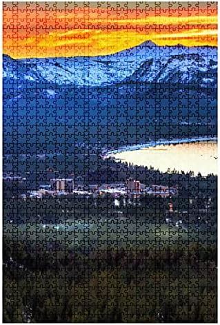 1000 Piece Puzzle Looking Down On The South Shore Of Lake Tahoe California Indoor