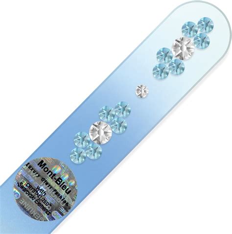 Mont Bleu Crystal Nail File Hand Decorated With Crystals