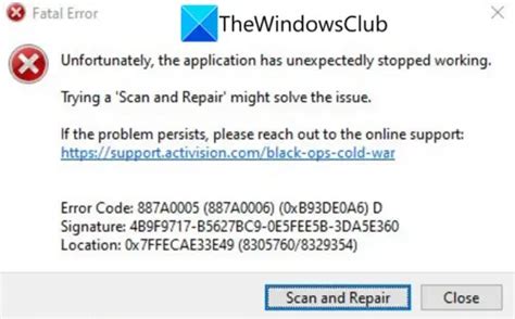 Fix Black Ops Cold War Error Code A