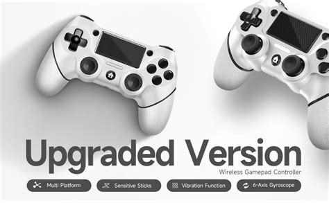 Acegamer 2 Pack For Ps4 Controller Wireless Controllers For Ps4 Pro Slim Pc With