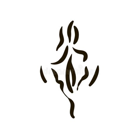 Vector Woman Vagina Icon Illustration On White Background Stock Vector