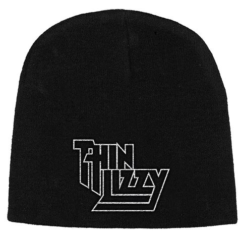 Thin Lizzy Logo Black Beanie Hat Eyesore Merch