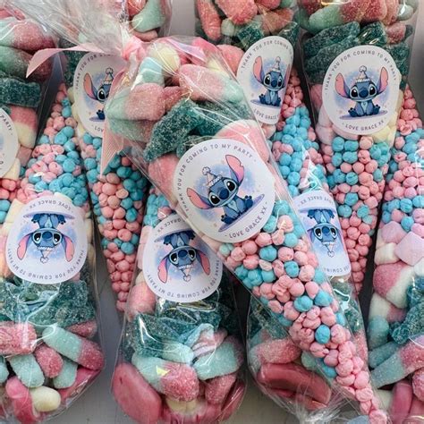 Stitch Themed Sweet Cones Party Favours T Bag Sweets Candy Party