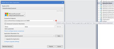 Service Fabric Failed To Contact The Server Please Try Again Later Or Get Help From How To