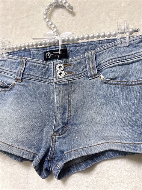 락시크 펑크 오네 갸루 웨스턴 청반바지 데님 핫팬츠 숏팬츠 핀터 Y2k 후루츠패밀리