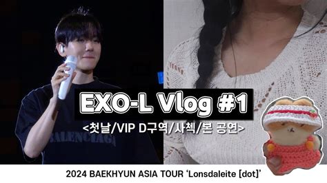 엑소엘 브이로그 1 백현이랑 133일 만에 보다 Vlog│큥콘 • 앙콘 • Vip 사첵 • 직캠 • 덕질 브이로그│baekhyun 콘서트 가다 Youtube