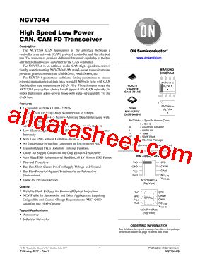 Ncv7344d13r2g Datasheetpdf On Semiconductor