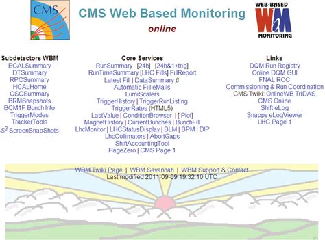 CMS Online Web Based Monitoring Main Page Download Scientific Diagram