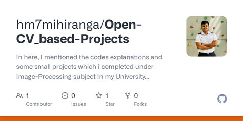 Github Hm7mihirangaopen Cvbased Projects In Here I Mentioned The Codes Explanations And
