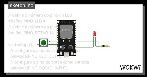 Sergio Liga Desliga Wokwi Esp32 Stm32 Arduino Simulator
