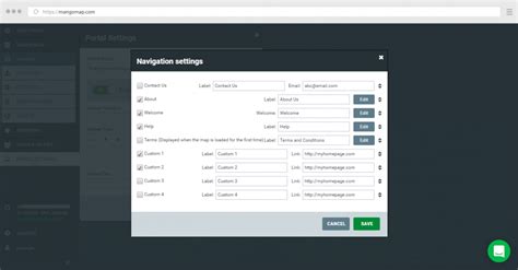 Adding A Custom Navigation Menu To A Map Mango Help Centre