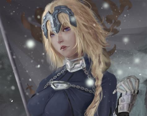 Flag Of France Fategrand Order Armor Fate Series Blonde Jeanne