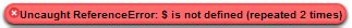 Javascript Chrome Extension Uncaught ReferenceError Is Not
