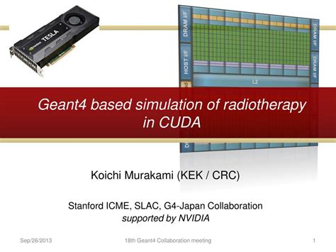 ppt geant4 based simulation of radiotherapy in cuda powerpoint presentation id 2092900