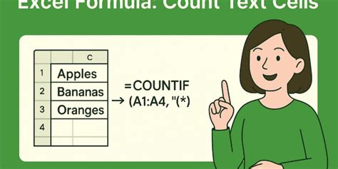 สูตร Excel นับจำนวนเซลล์ที่มีข้อความ Excel Formula Count Text Cells 108 How To นานา สาระน่ารู้