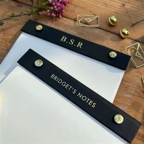 Hardback Personalised Notepad With Tear Off Pages Love Letters Stationery